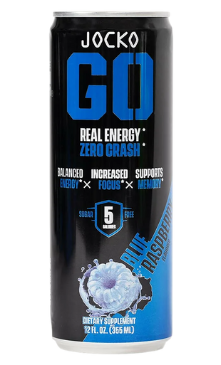 Jocko Fuel 29119 Blue Rasberry Energy Drinks 12oz 12Pack - Alpine Range