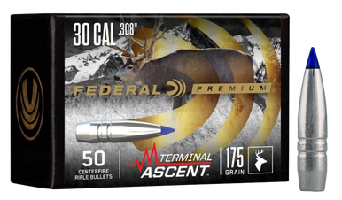 Federal Terminal Ascent, Fed Pb308ta1 Bull .308 175termasc 50/4