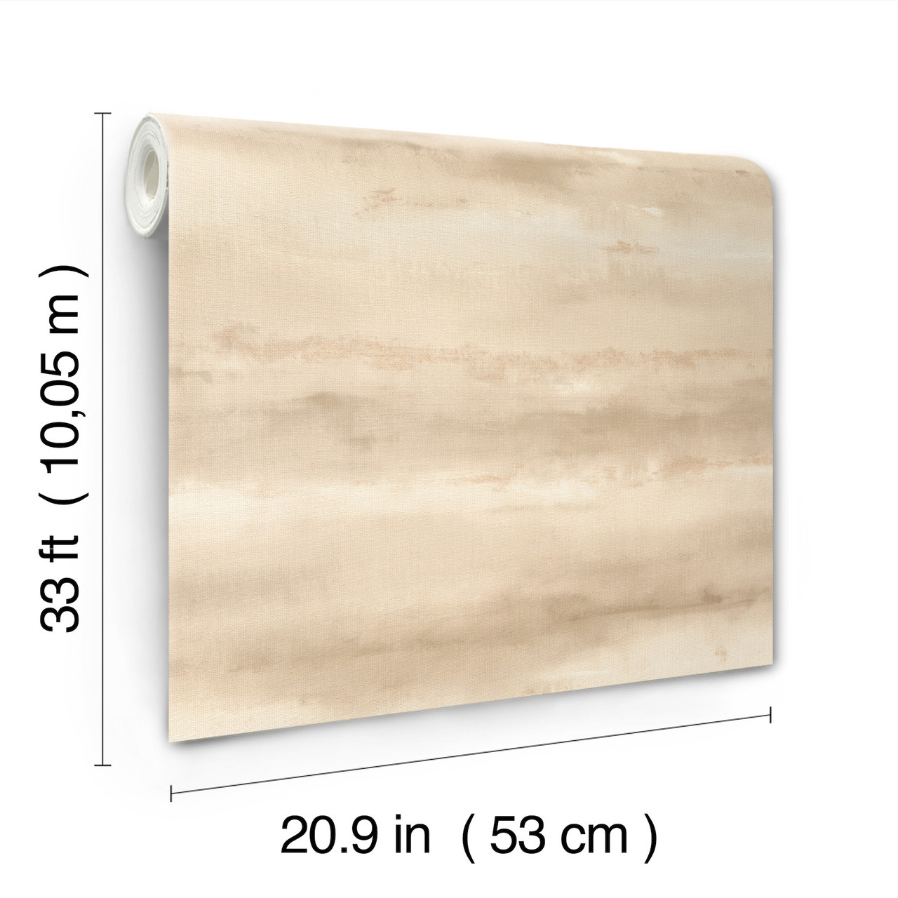 Ayla Neutral Abstract Stripe Wallpaper - Mullers Paint & Design Co.