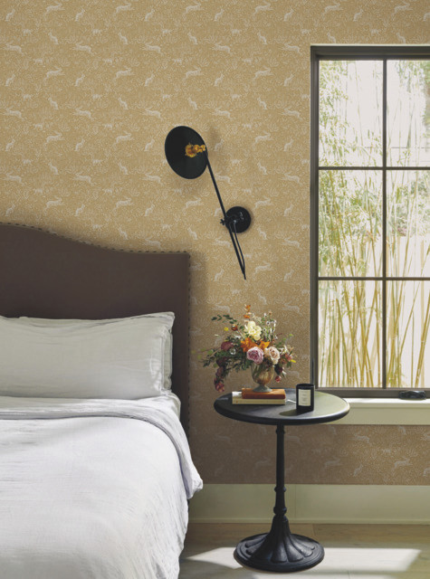 Fable Wallpaper Gold - Mullers Paint & Design Co.