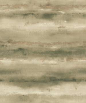 Ayla Green Abstract Stripe Wallpaper - Mullers Paint & Design Co.