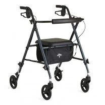 Medline Basic Steel Rollator with 6" Wheels, Black - B&F Medical ...