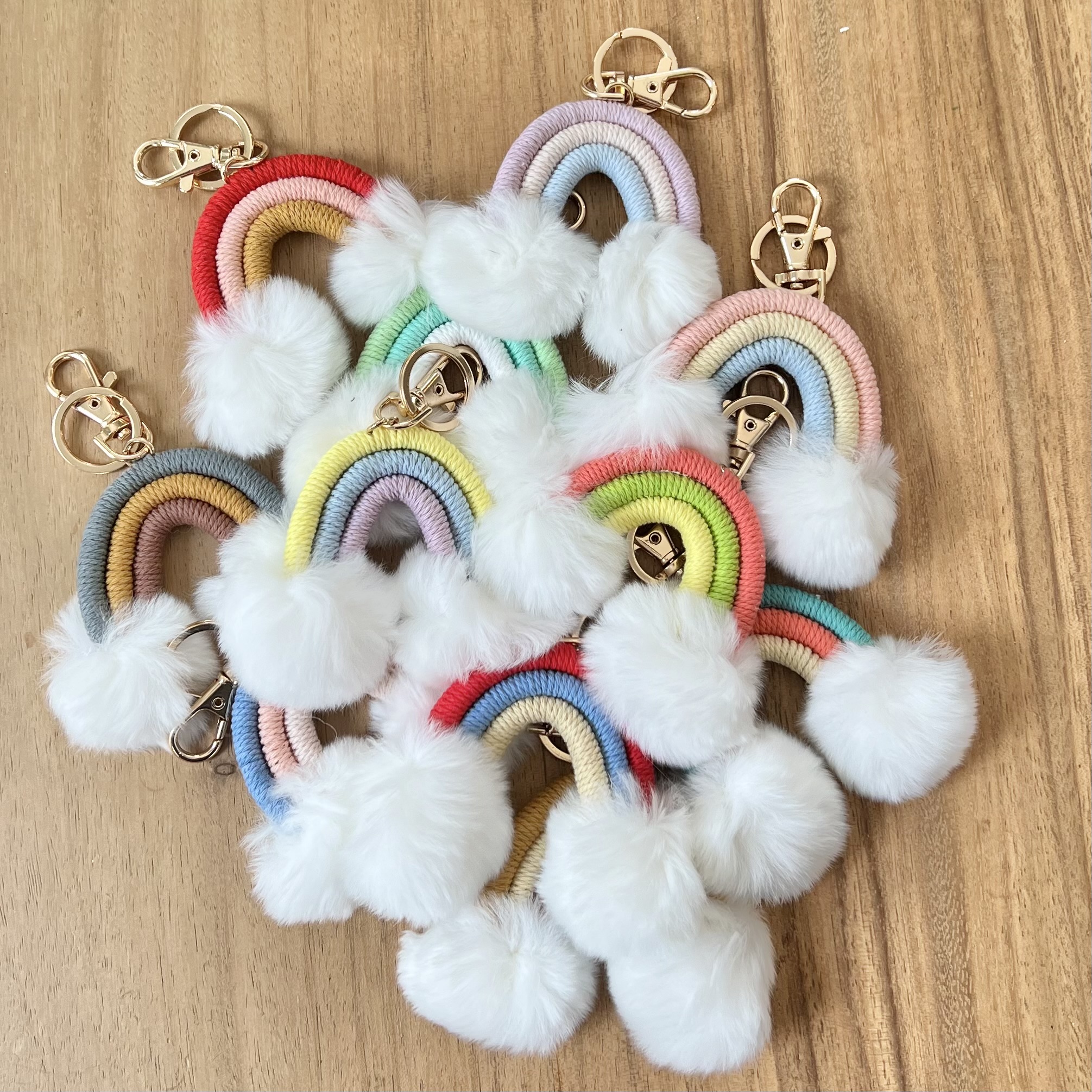 Boho Rainbow Keychain