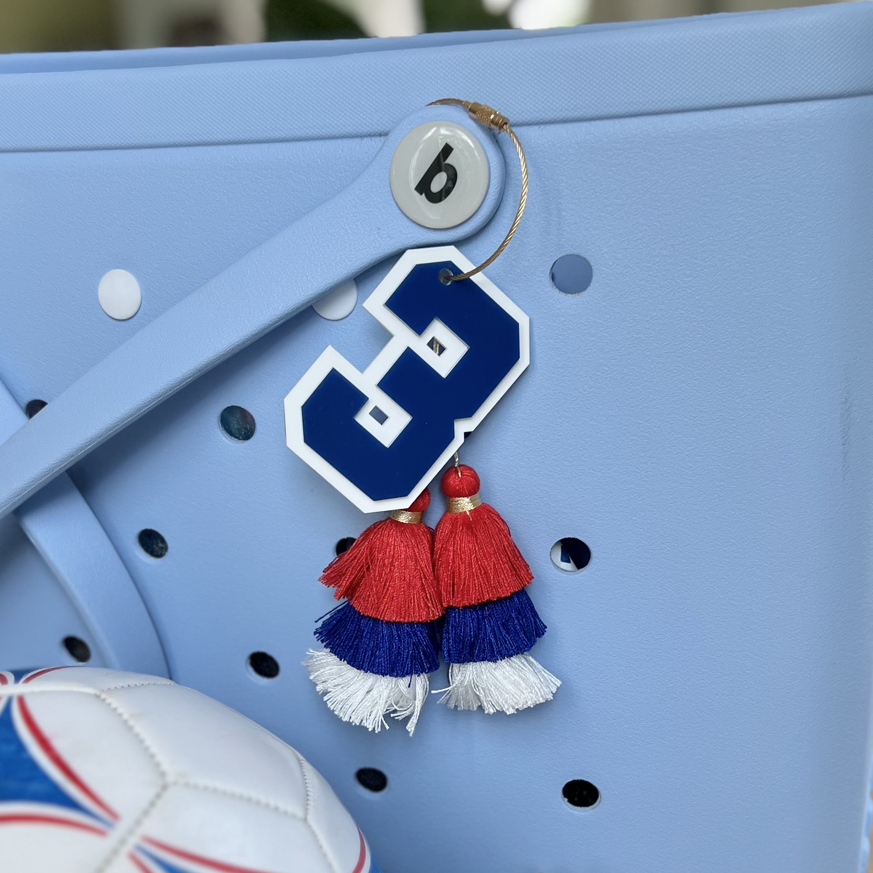 Varsity Letter Keychain