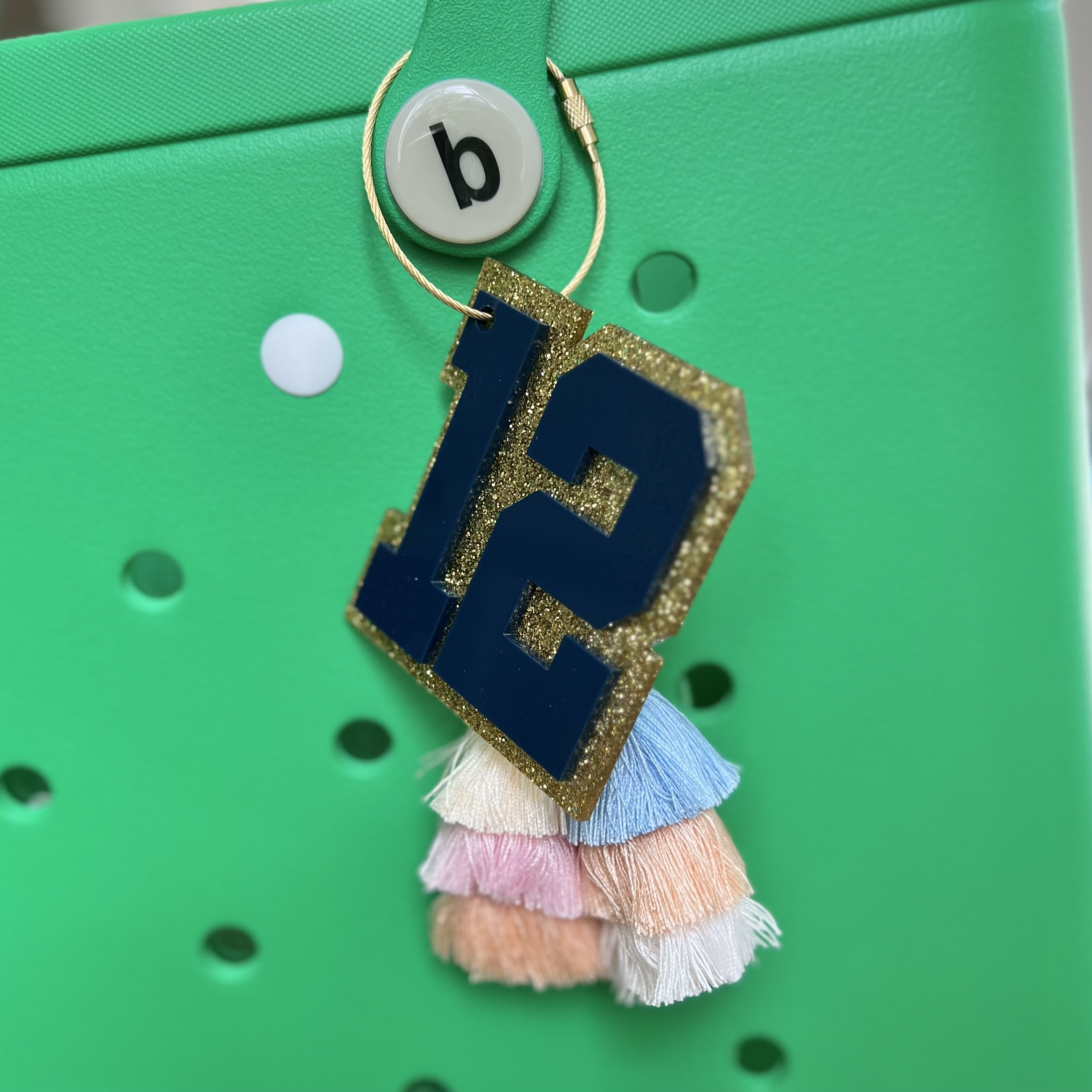 Varsity Letter Keychain
