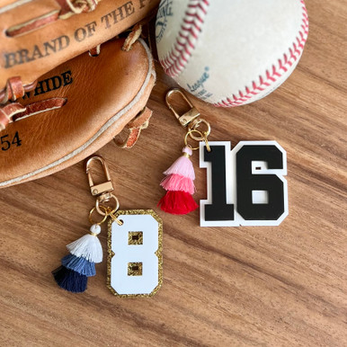 Varsity Letter Keychain