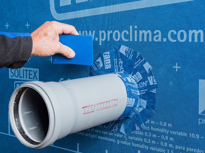 ADHERO - membrană impermeabilă pentru protecția structurilor CLT