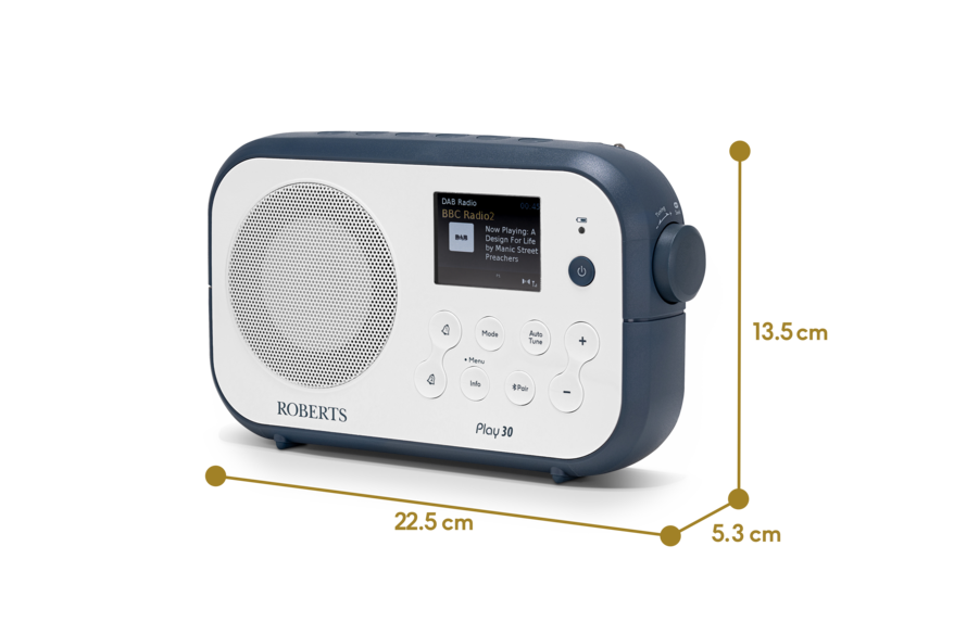 Roberts Play 30 Portable Radio | Bluetooth | DAB+