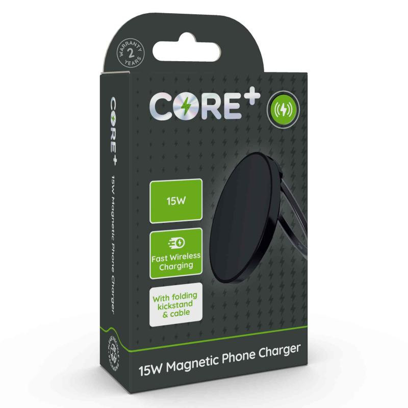 Core+ 15W Magnetic Wireless Charger