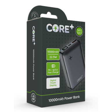 Core+ 10,000mAh Fast Charge Power Bank