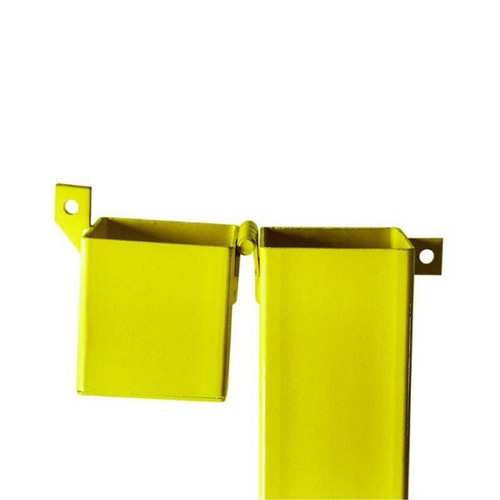 8" x 5' Square Steel Well Protector -Safety Yellow - ECT Manufacturing