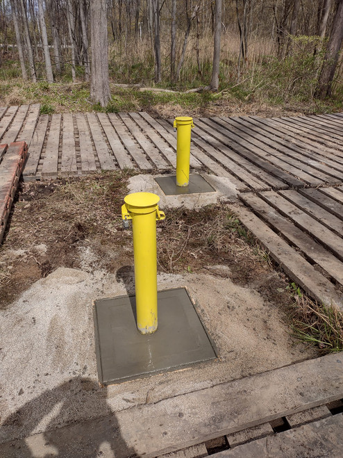 6" x 5' Round Steel Well Protector - ECT Manufacturing