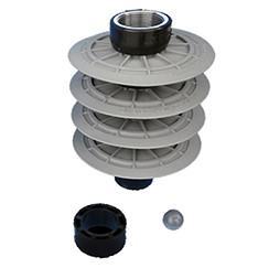 Qwater 4" / 6" Combo Well Developer 0 Made in the USA - ECT Manufacturing