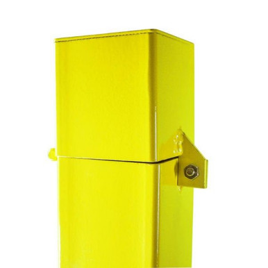 8" x 5' Square Steel Well Protector -Safety Yellow - ECT Manufacturing
