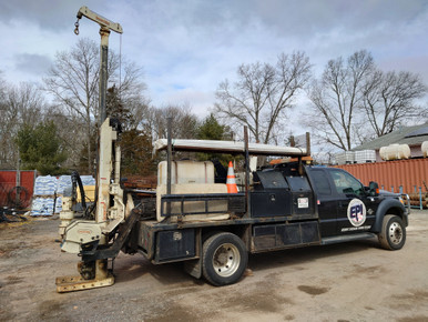 2015 Geoprobe 7800 mounted on a 2015 Ford F550 Extended Cab Lariat ...