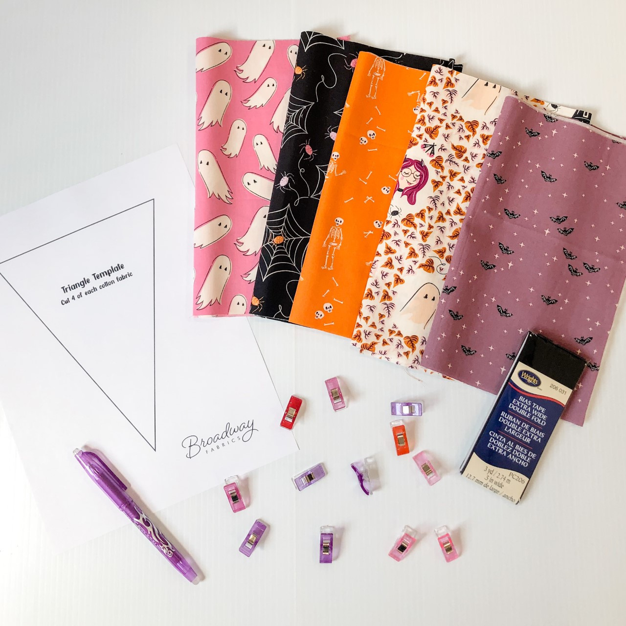 Scrunchie Project Box Kit - fabric set for 10 scrunchies project kit