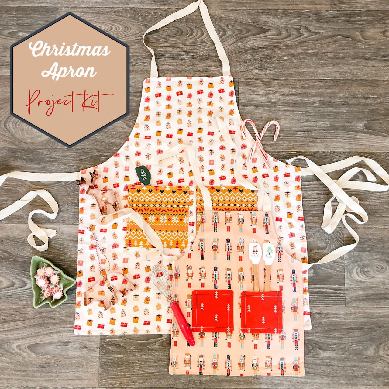 Apron Project Box Kit - apron pattern fabric kit - Broadway Fabrics