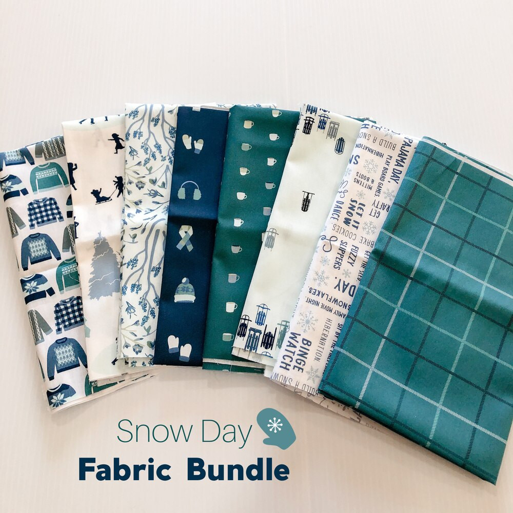 Snow Day Fabric Bundle quilt cotton | Broadway Fabric