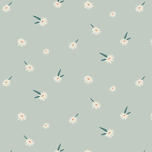 Tiny mint gold floral fabric | Art Gallery cotton | Broadway Fabrics