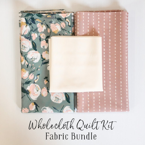 Everlasting Blooms Floral wholecloth quilt kit fabric bundle - Broadway ...