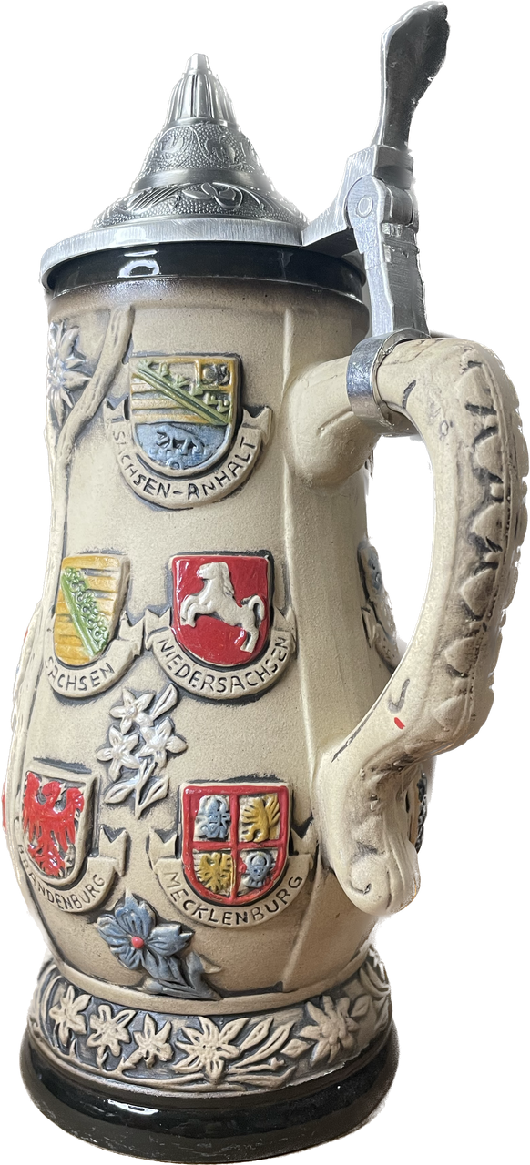 Historical Deutschland Coat of Arms German Beer Stein | Lindenhaus Imports