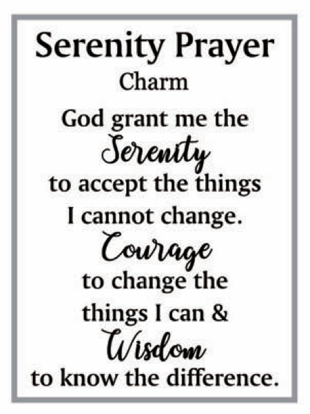 The Serenity Prayer Pocket Charm ER76160 | Lindenhaus Imports