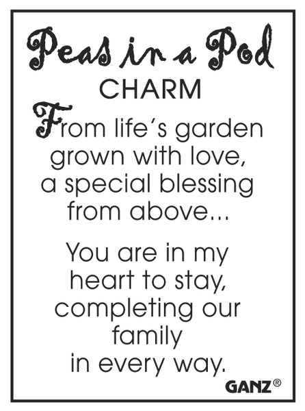 'Peas in a Pod' Movtivational Charm | Lindenhaus Imports