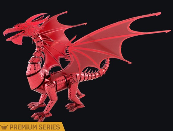 Red Dragon Premium Series Metal Earth Stainless-Steel Model Kit ICX115 ...