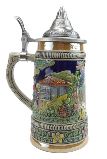 'Neuschwanstein-Germany' Ludwig's Castle Beer Stein S4555 | Lindenhaus ...