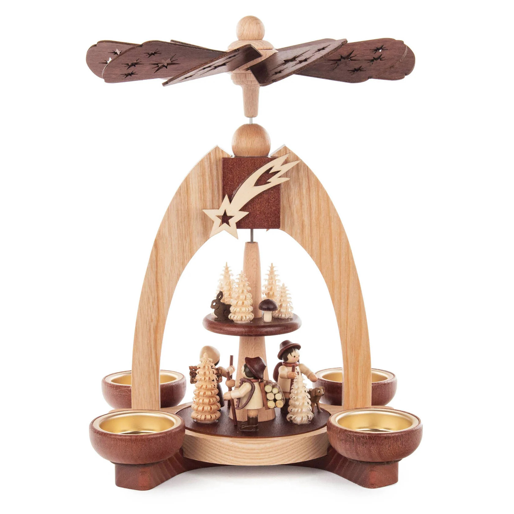 2-Tier Forest Figures German Pyramid | Lindenhaus Imports