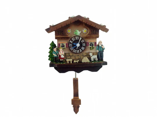 Bavarian Family 3D Cuckoo Clock Ceramic Magnet | Lindenhaus Imports
