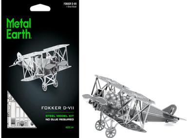 The Fokker D-VII WWI Aircraft Metal Earth Model Kit MMS005 | Lindenhaus ...