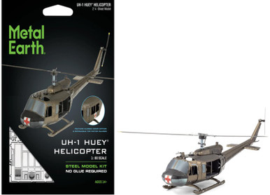 The UH-1 Huey® Helicopter Metal Earth Model Kit ME1003 | Lindenhaus Imports