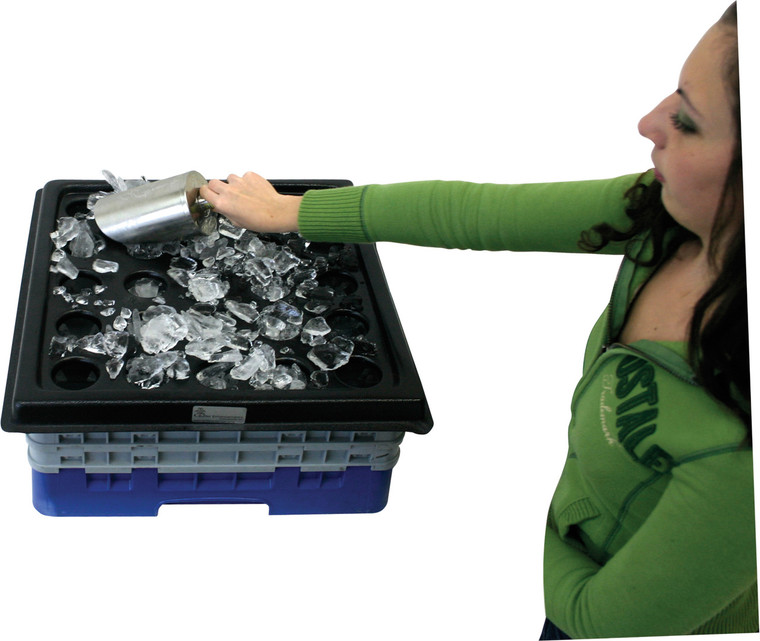 Buffet Enhancements Water Glass Rack Ice Filler, Fits 25 Glass Rack