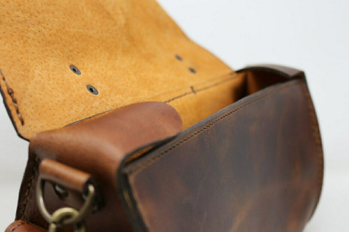 The Compass Bag --Handmade Leather Satchel MULTIPLE COLORS