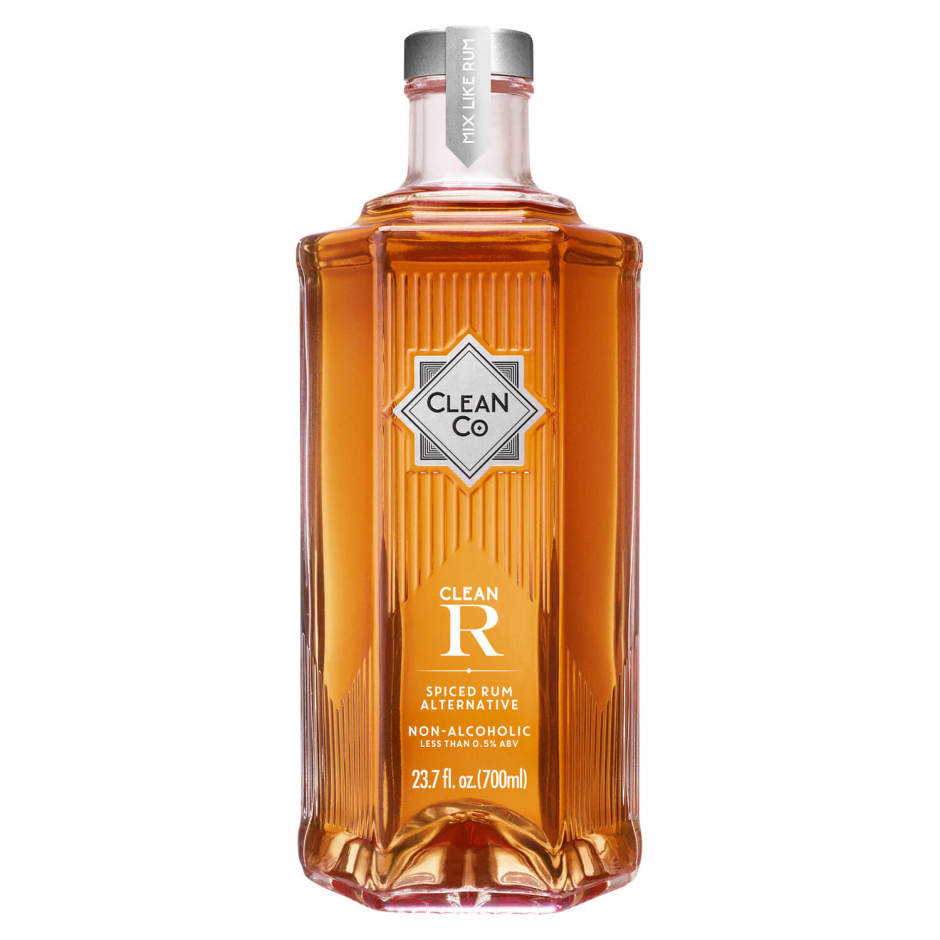 CleanCo Spiced Rum Clean R Non-Alcoholic Golden Spiced Spirit