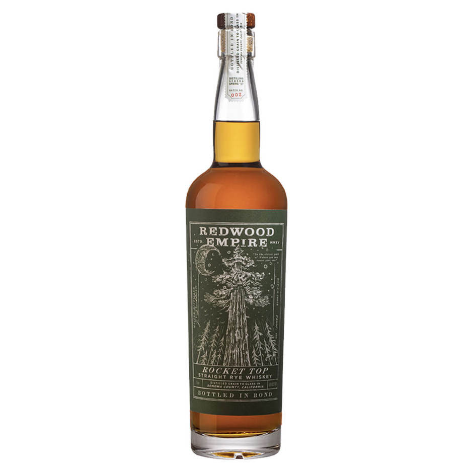 Redwood Empire Rocket Top Bottle in Bond Straight Rye Whiskey