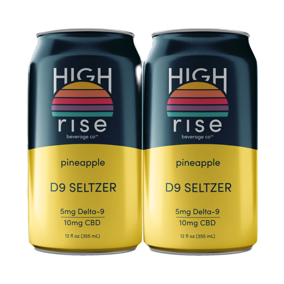 High Rise D9 THC 5mg Pineapple Seltzer