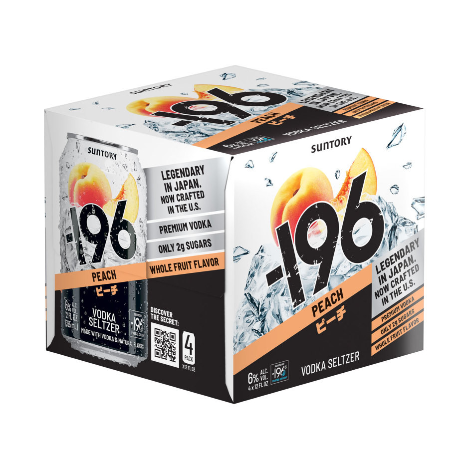 196 Peach Vodka Seltzer Cocktail
