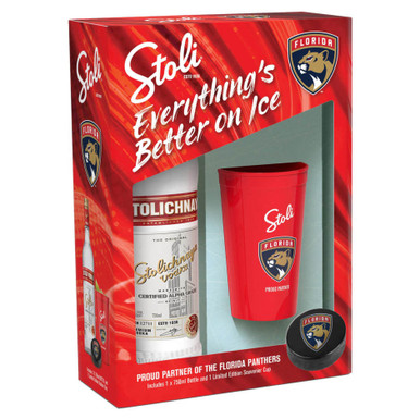 Stolichnaya Vodka with Florida Panthers Cup