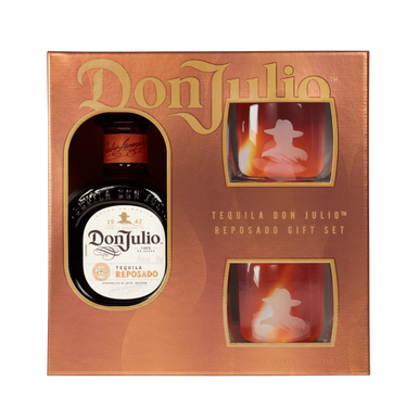 Don Julio Reposado Tequila with Glasses