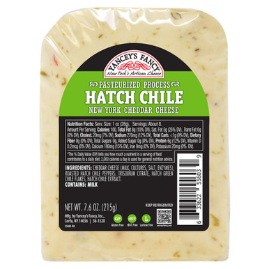 Yanceys Fancy Hatch Chile Cheddar Wedge