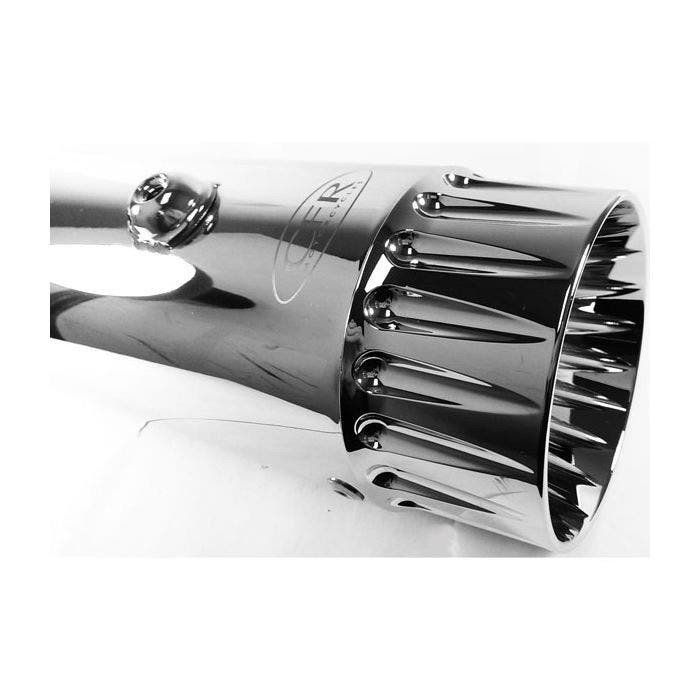 CFR Slip-On Mufflers Indian Chieftain/Roadmaster - Double Fluted Chrome ...