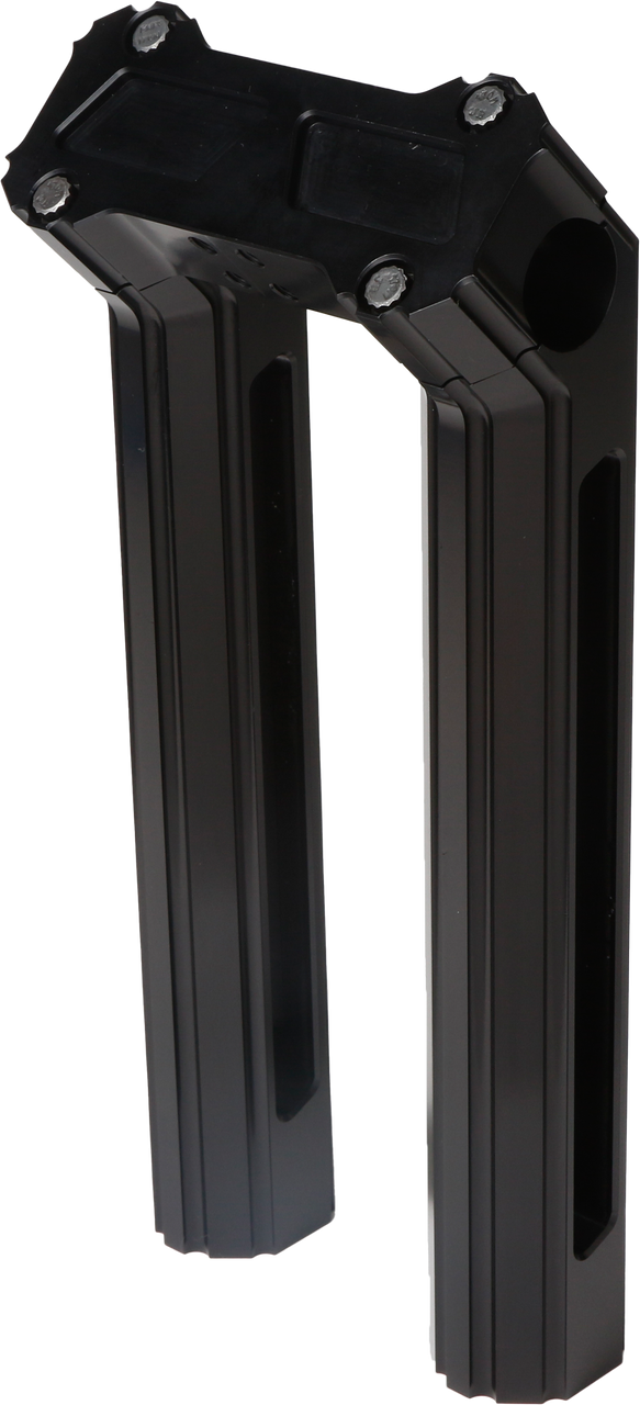 Hofmann Designs HDB-1006B - H/D Billet Risers 10" Black Kickback ...