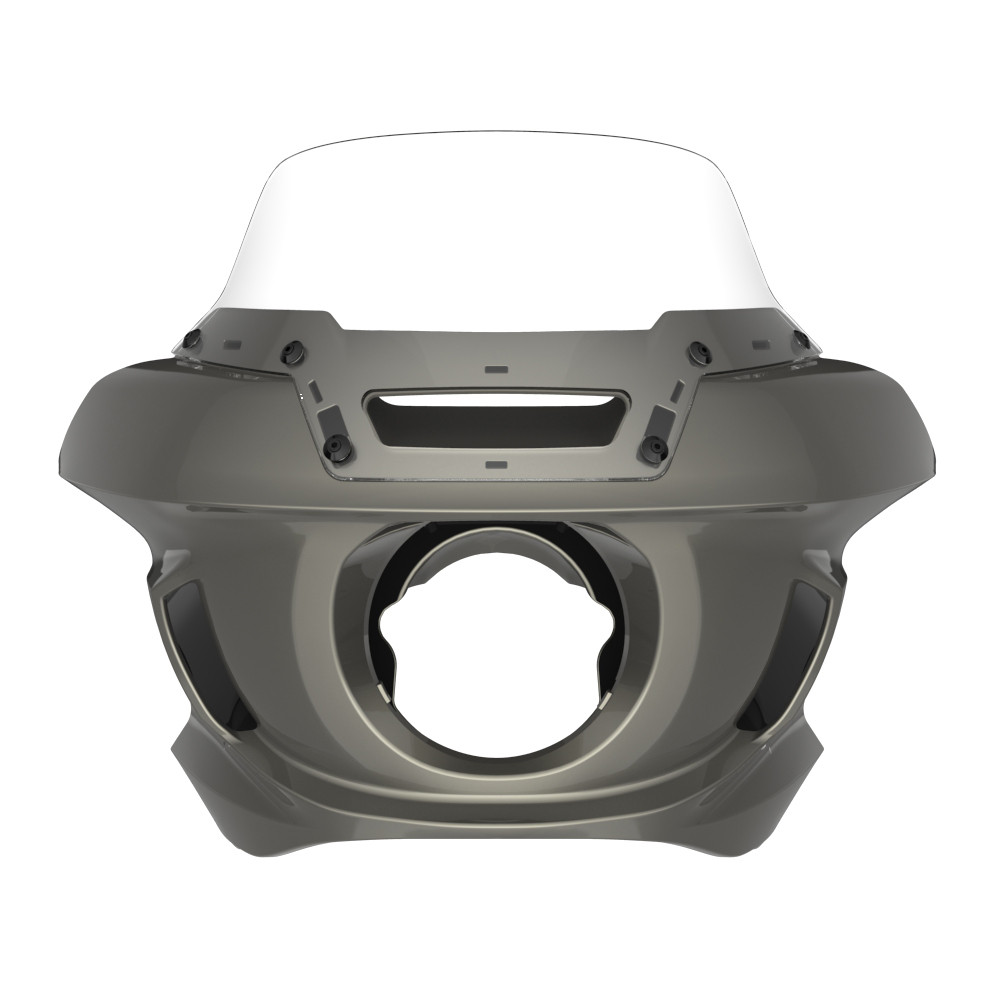 Industrial Gray Low Rider ST Style Front fairings Clear Windshield ...