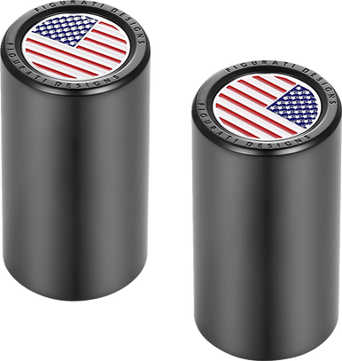 Figurati Designs Docking Hardware Covers - American Flag - Long - Black ...