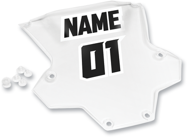 Thor Sentinel XP-GP Number Plate - Clear - Direct Cycle Parts