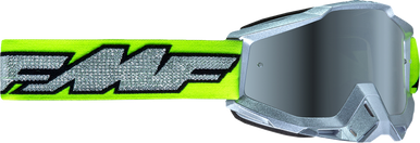 Fmf PowerBomb Goggles - Rocket - Silver Lime - Silver Mirror - Direct ...