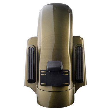 AdvanBlack Olive Gold CVO Style Rear Fender System For 2014-2019 Harley ...