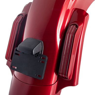 AdvanBlack Wicked Red CVO Style Rear Fender System For 2014-2019 Harley ...